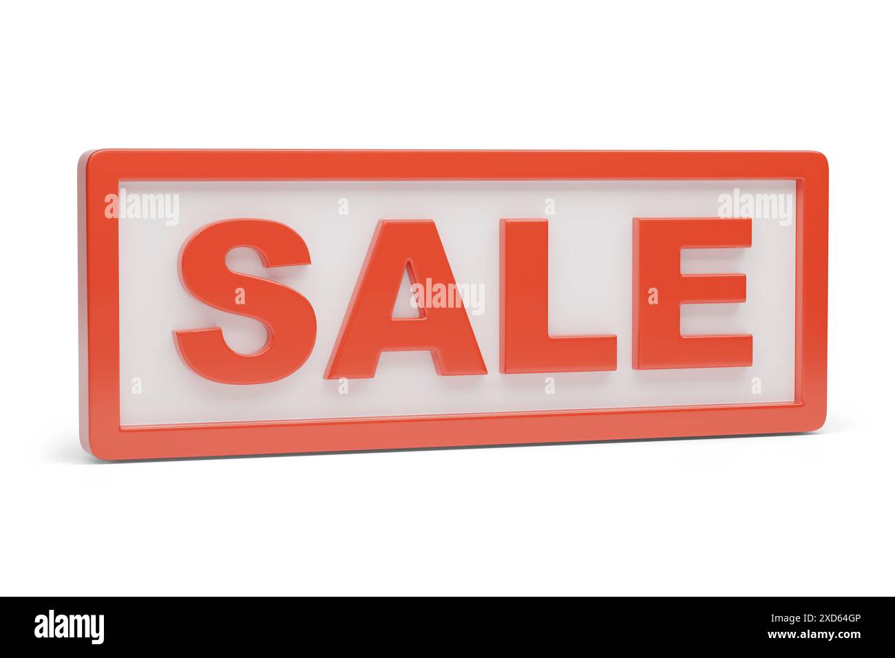 Three-dimensional sale sign isolated on white background. 3d ...