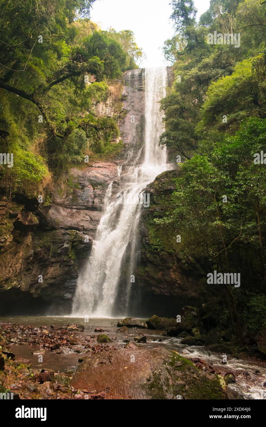 Cachoeira do Remanso, waterfall at the Parque das 8 Cachoeiras in Sao ...