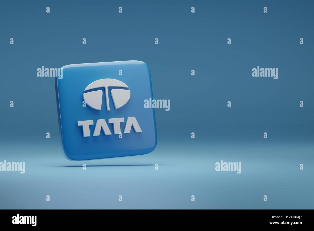 Buenos Aires, Argentina - June 20th 2024: TATA Group logotype isolated ...