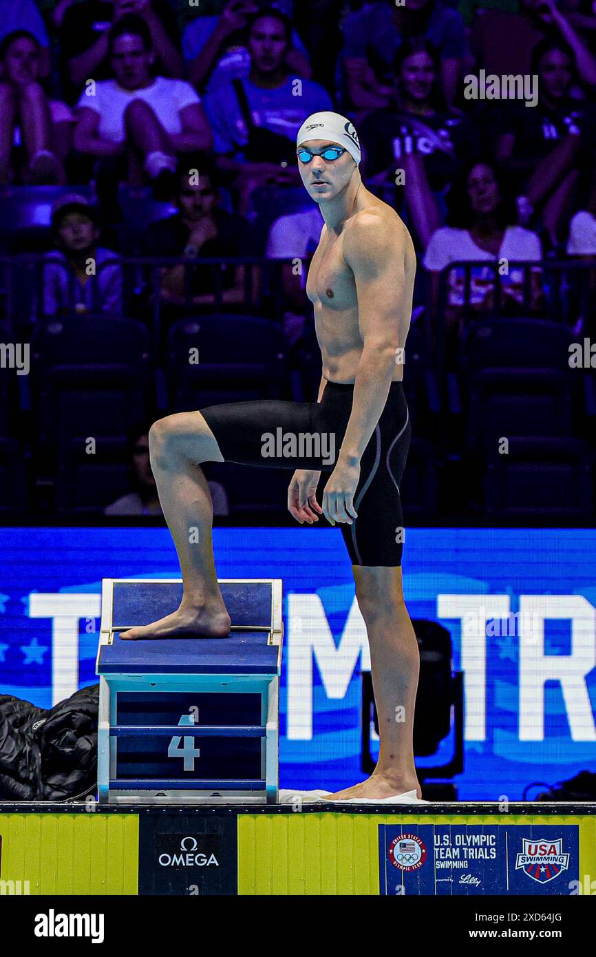 Indianapolis, Indiana, USA. 20th June, 2024. JACK ALEXY (CAL Aquatics ...