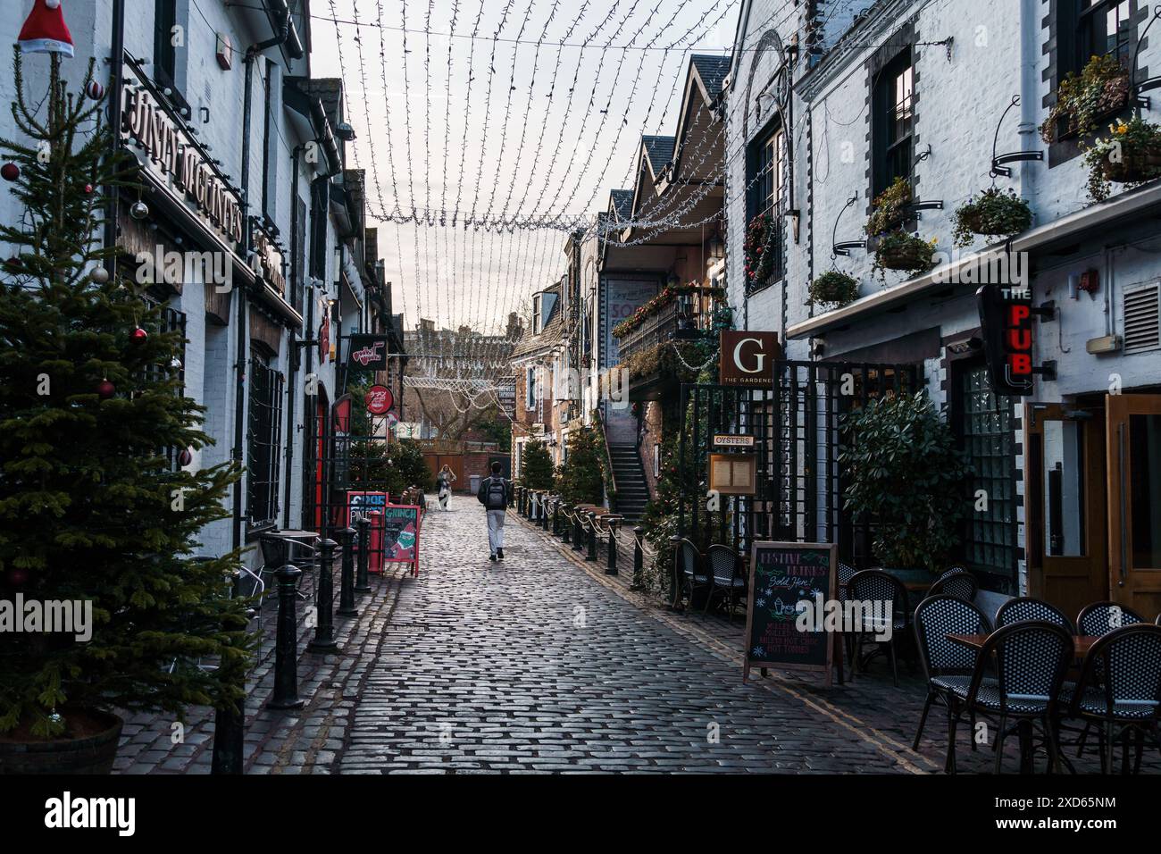 Glasgow, UK - December 6, 2023: View of Ashton Lane. It is a trendy ...