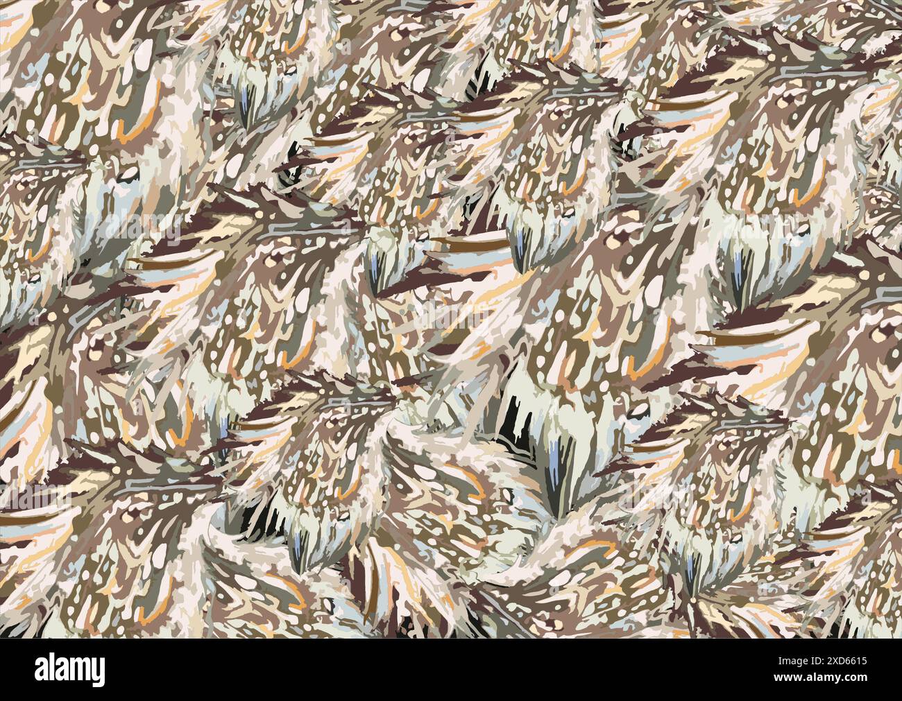 Textural backdrop with feathers elements in pastel tonality for ...