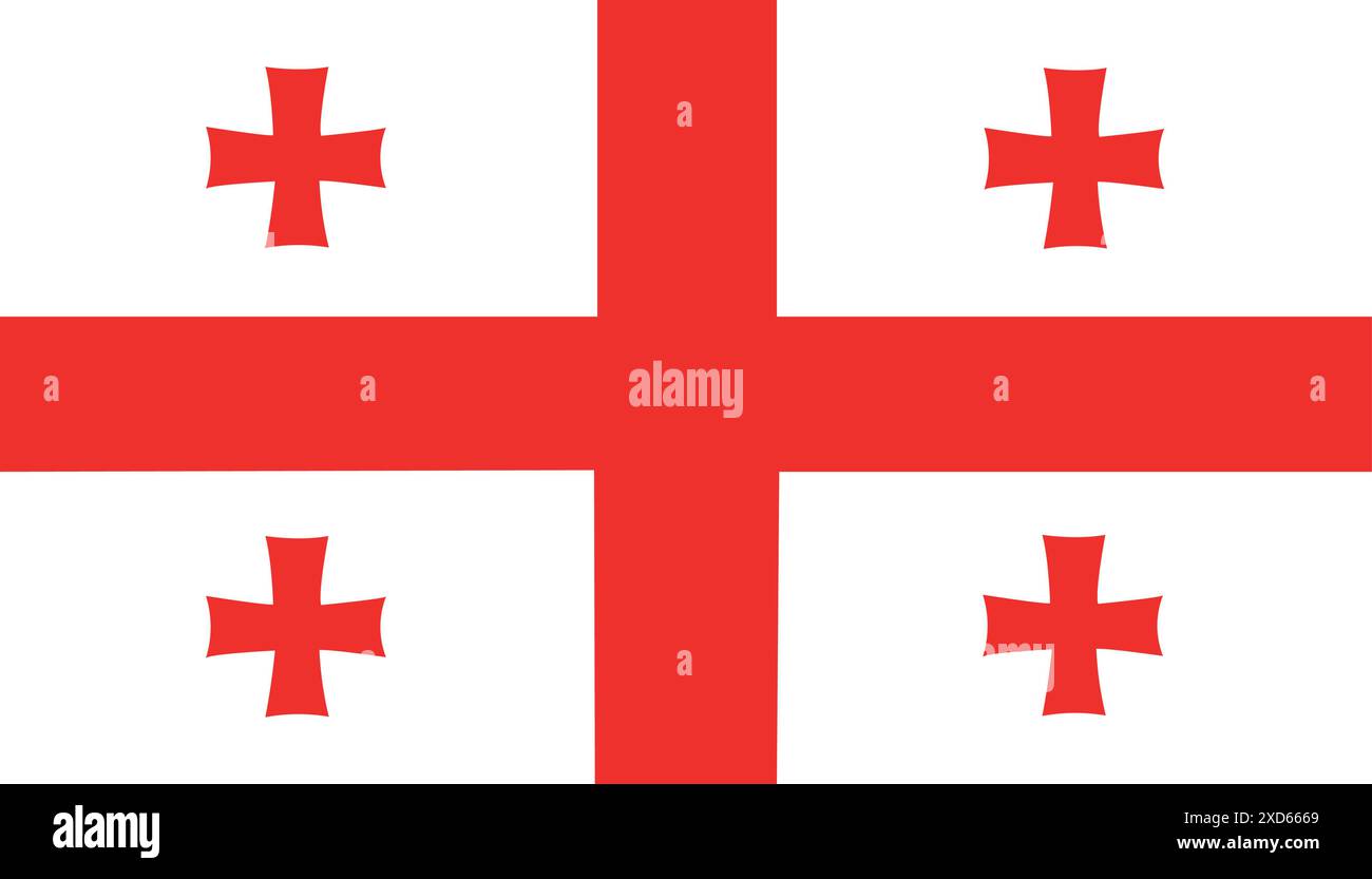 Georgia flag Stock Vector Images - Alamy