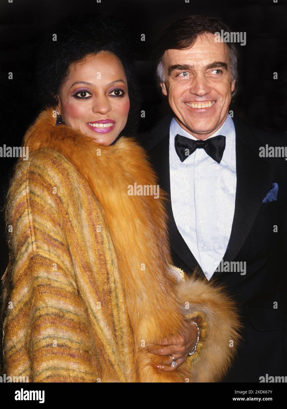 Diana Ross with Jack Briley,Oscar winning screenwriter Stock Photo - Alamy