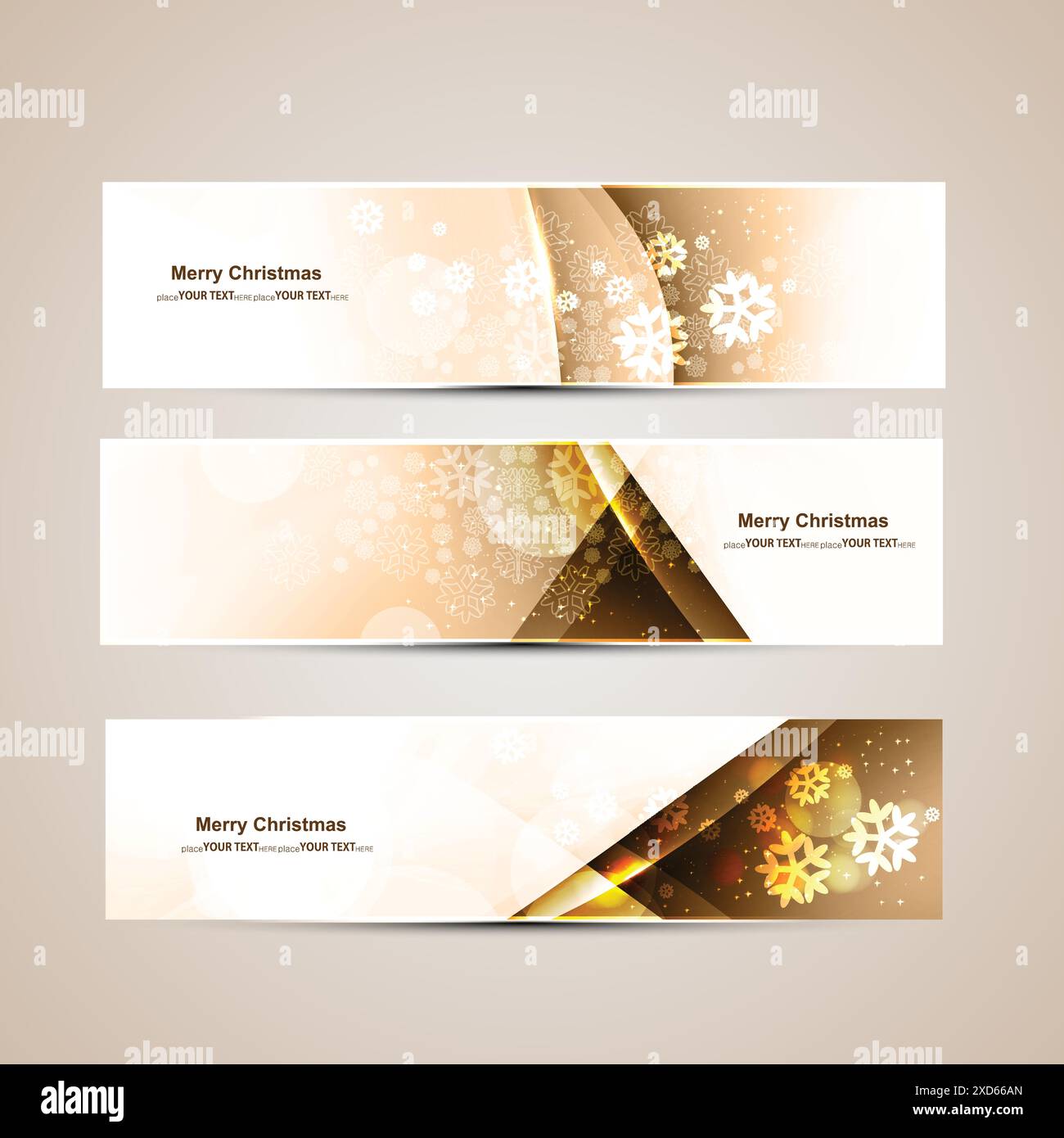 stylish christmas headers vector design illustration Stock Vector Image ...