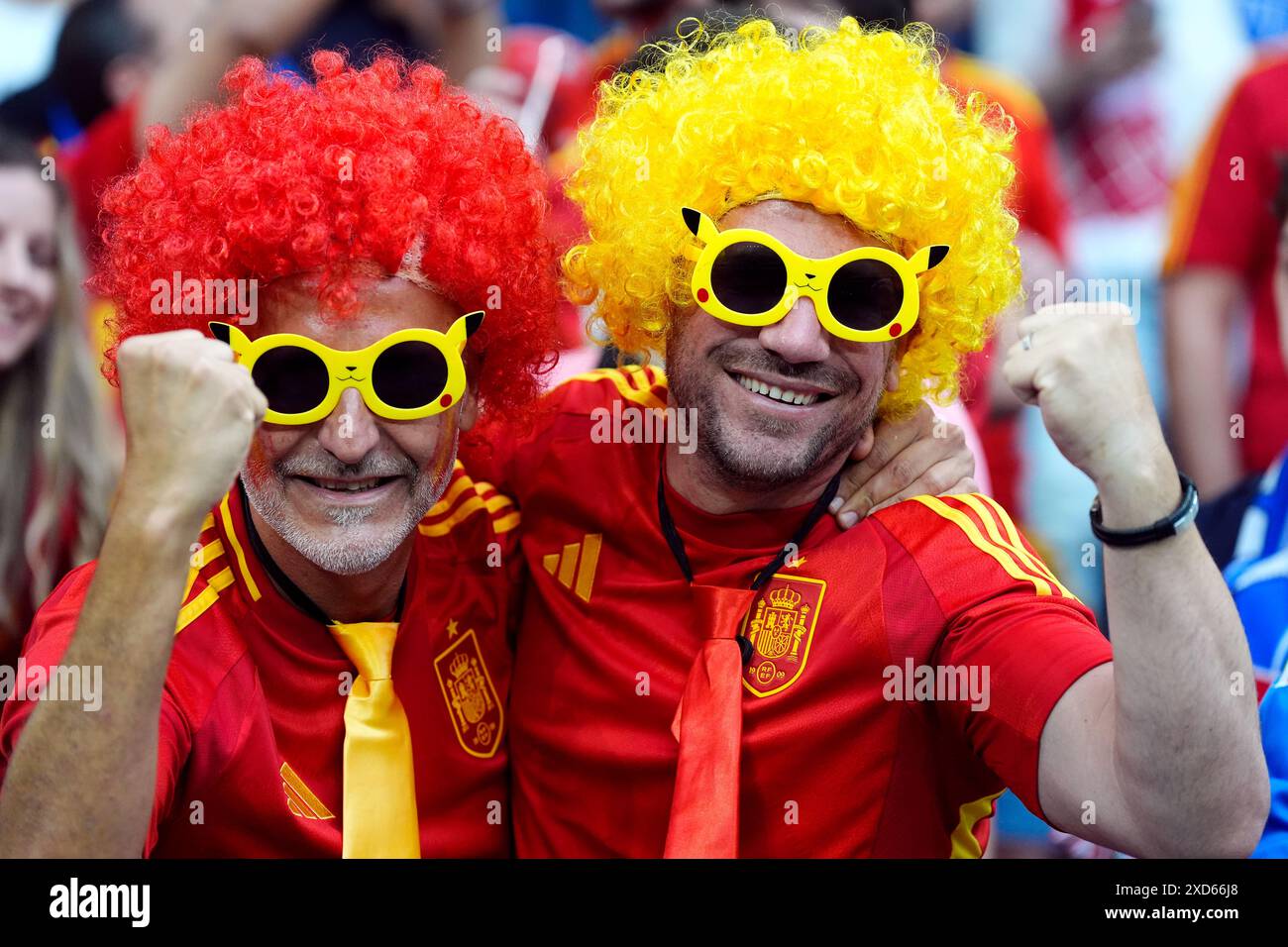 Spain fans during the UEFA Euro 2024 Group B match at the Arena ...
