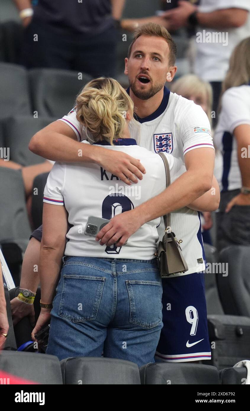 England's Harry Kane with wife Katie Goodland after the UEFA Euro 2024 ...