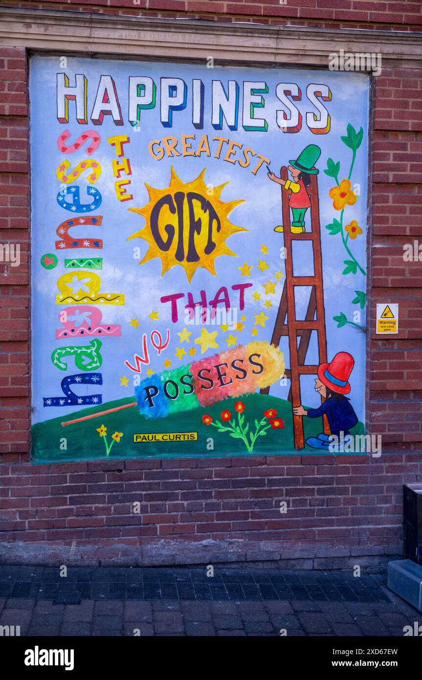 Murals of Ken Dodd and The Diddy Men with lyrics to his number one song ...