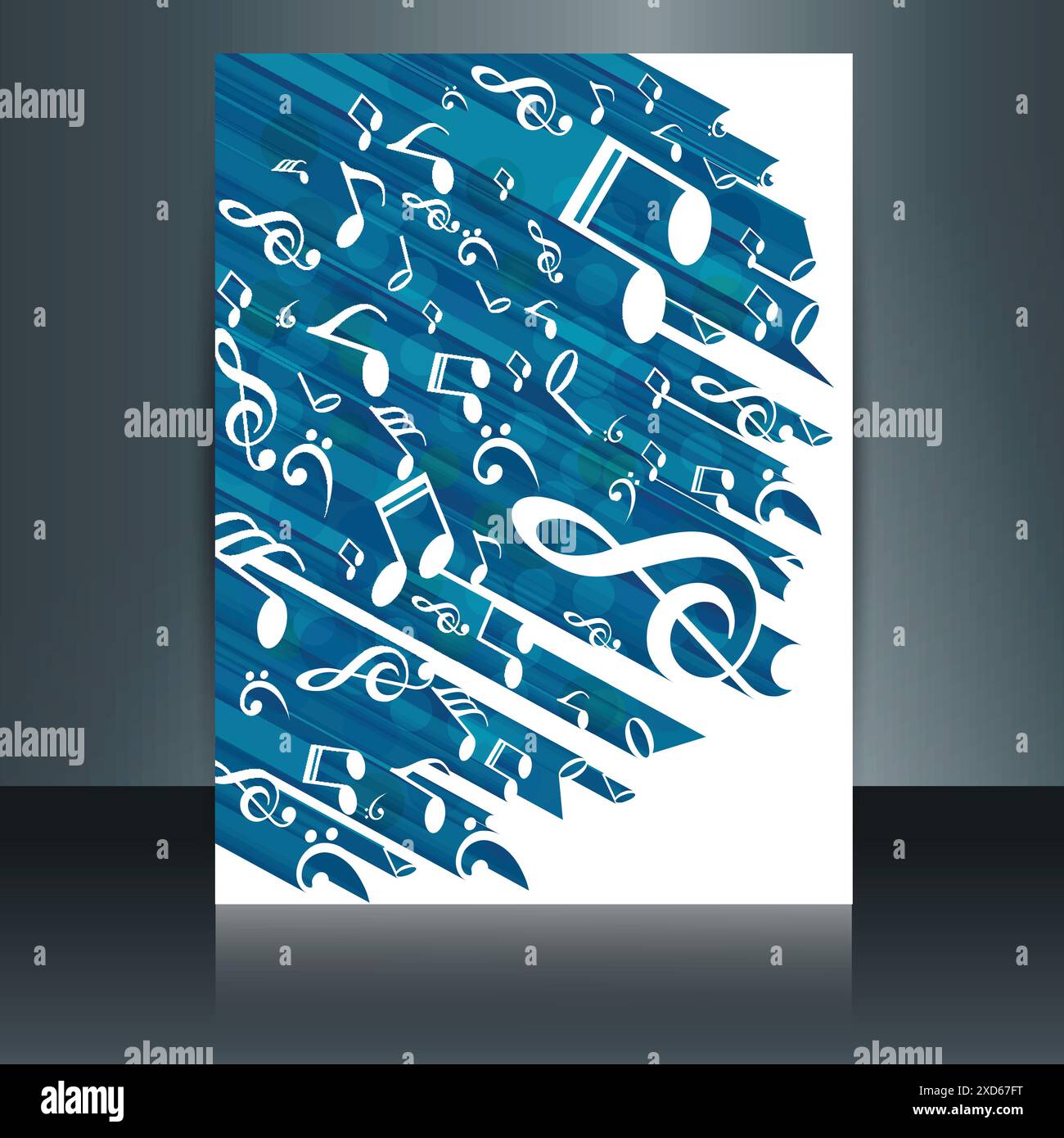 music brochure vector design illustration Stock Vector Image & Art - Alamy