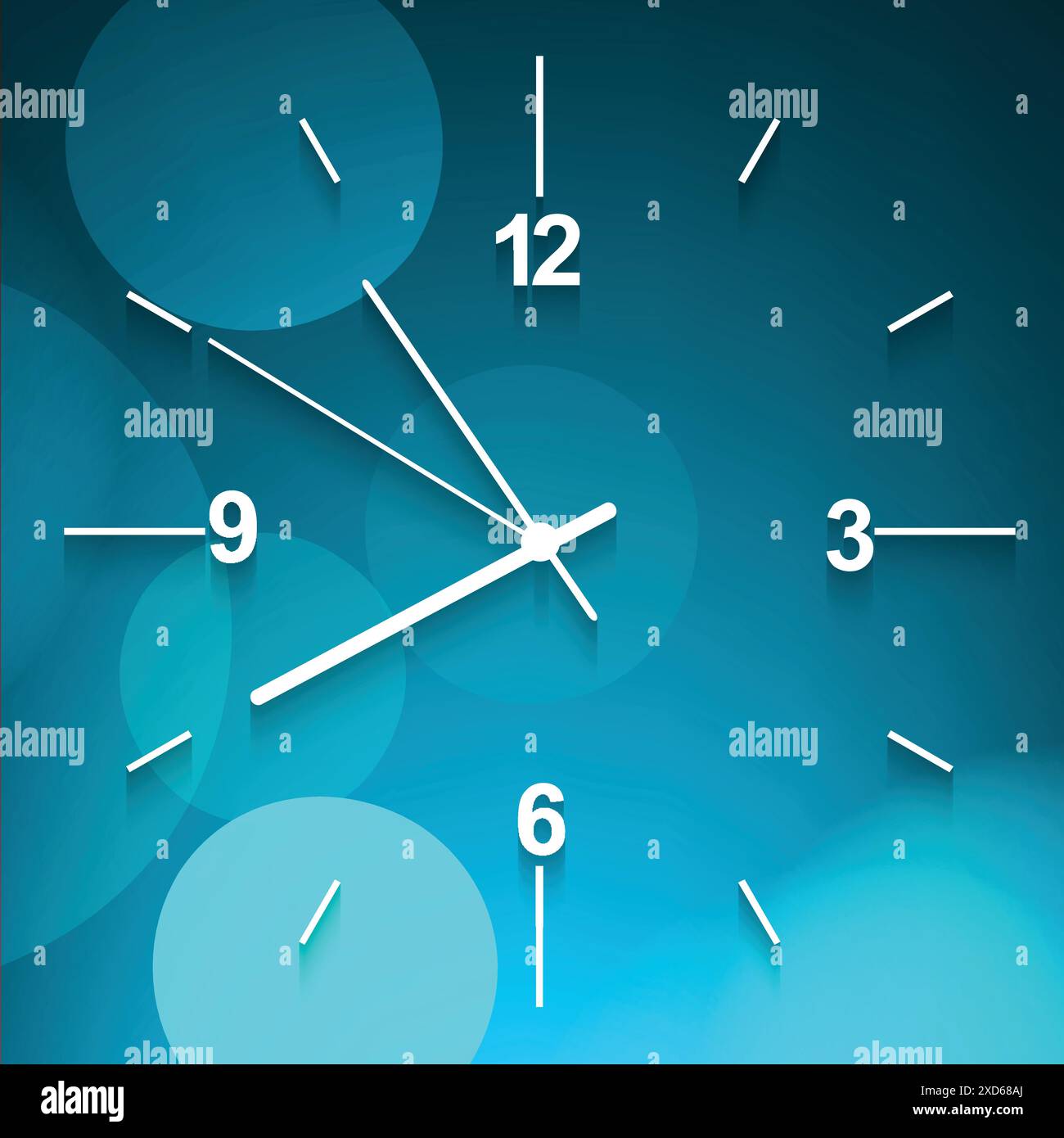 blue wall clock background vector design illustration Stock Vector ...