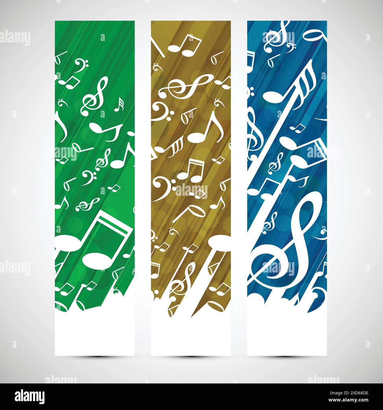 colorful musical headers vector design illustration Stock Vector Image ...