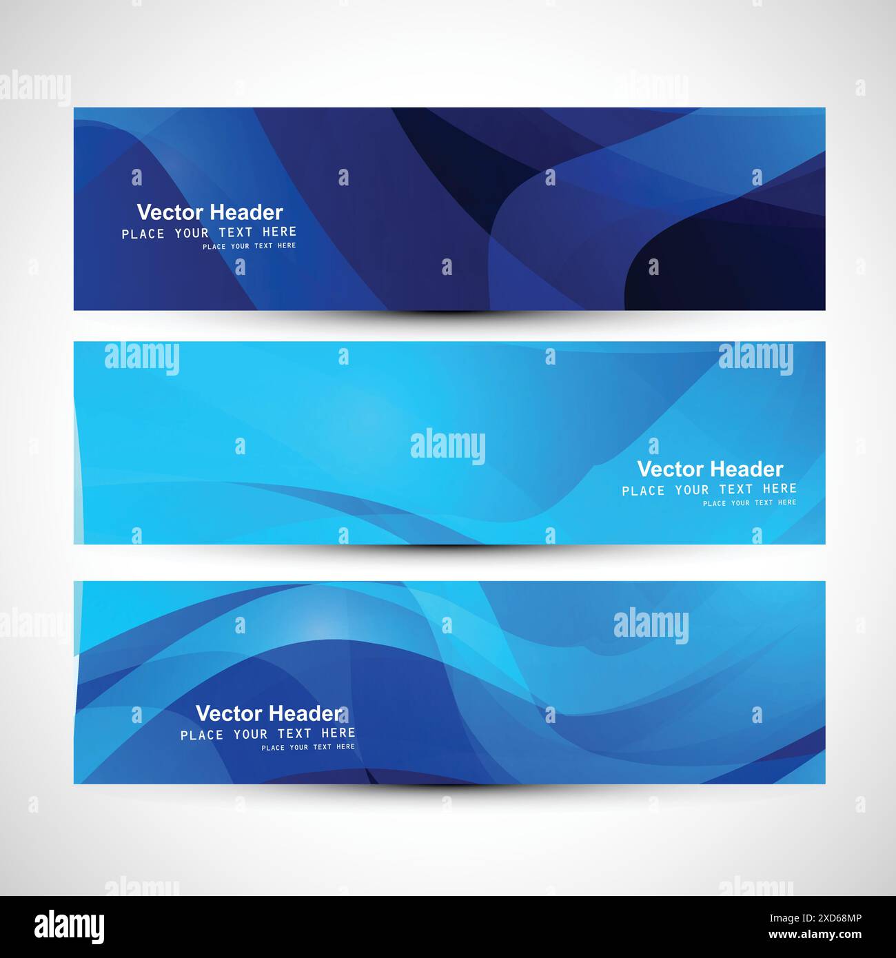 shiny blue headers vector design illustration Stock Vector Image & Art ...
