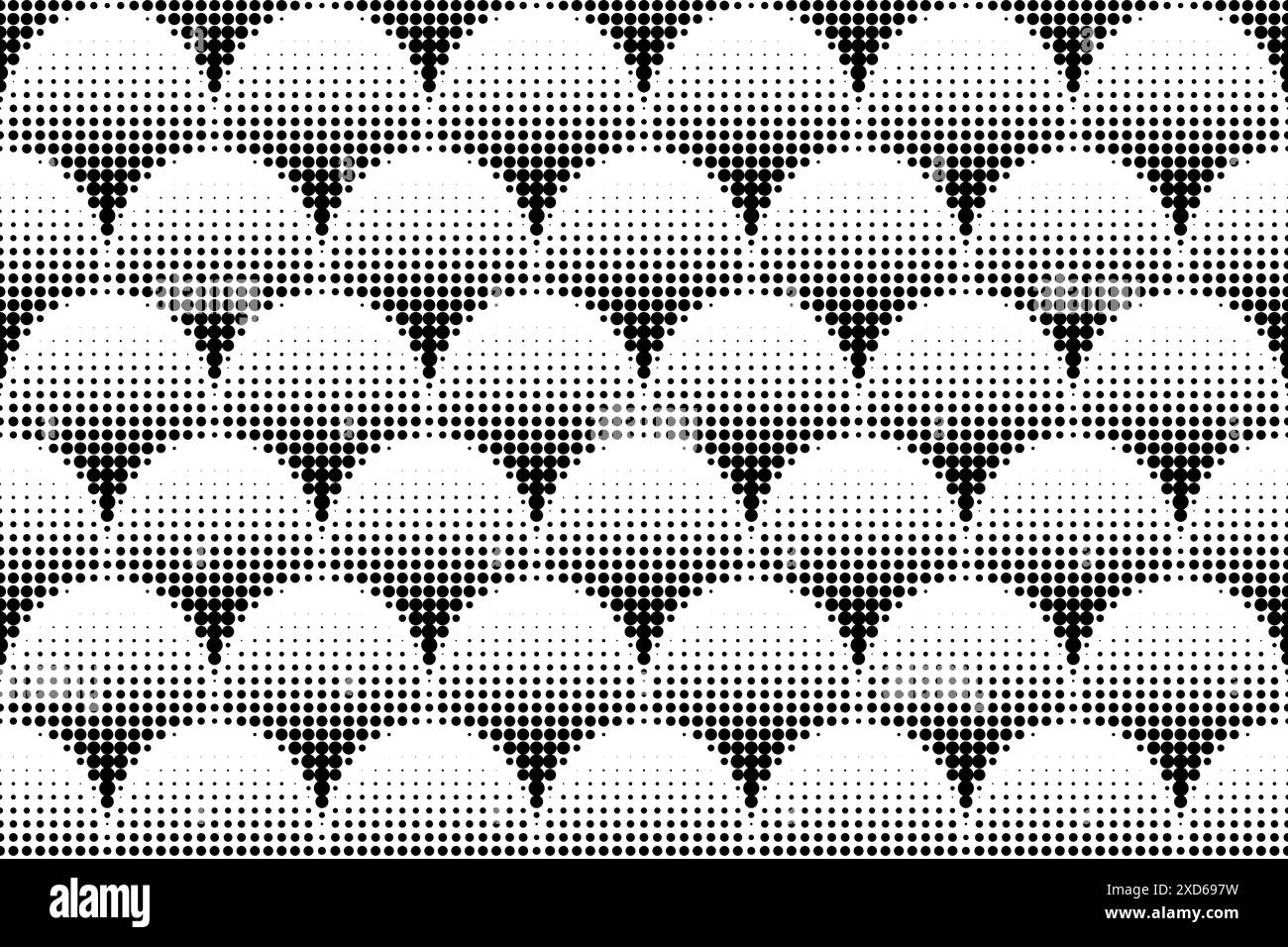 Seamless Black and White Halftone Gradient Pattern. Vector illustration ...