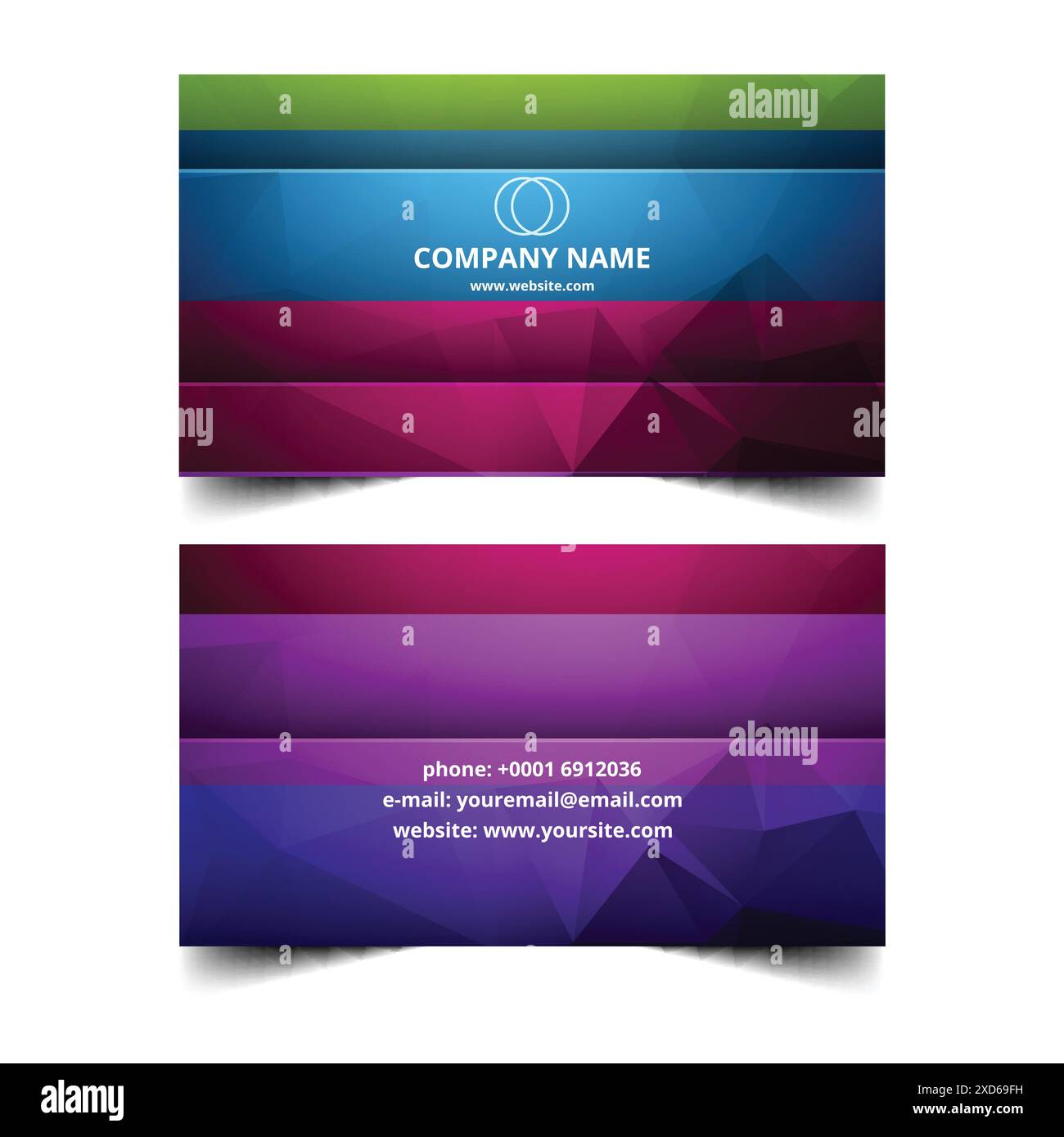 stylish visiting card vector design illustration Stock Vector Image ...