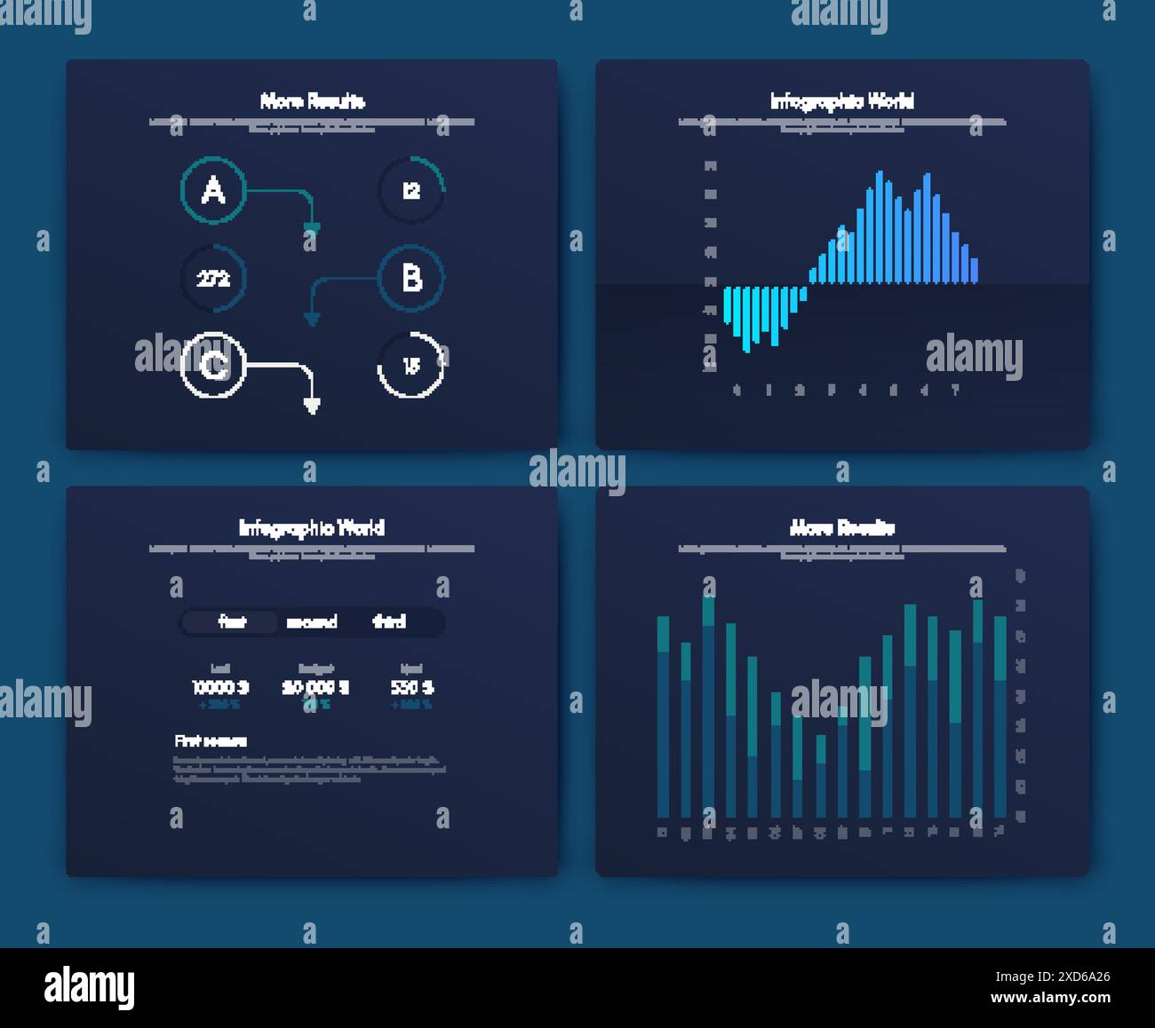 Vector graphics infographics with mobile phone. Template for creating ...