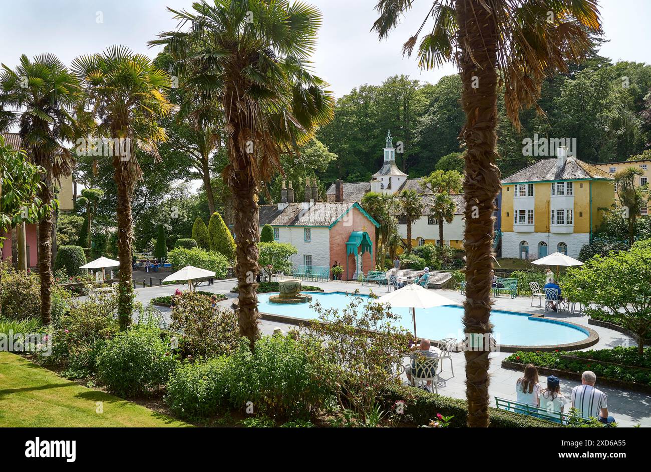 Portmeirion italian style village in Gwynedd, North Wales,UK.The ...