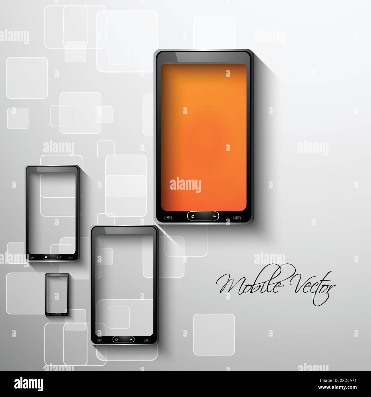 mobile phone abstract background Stock Vector Image & Art - Alamy