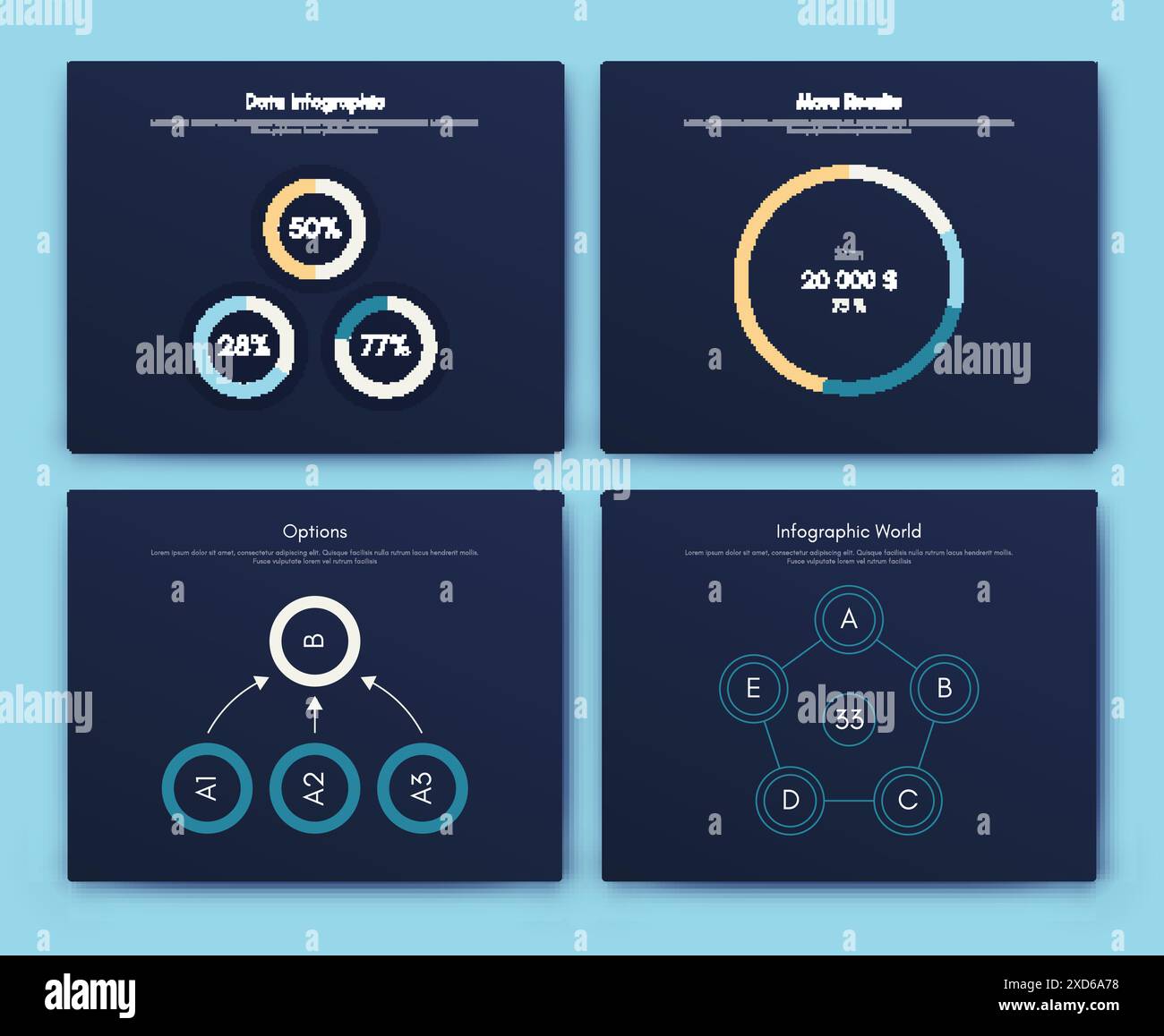 Vector graphics infographics with mobile phone. Template for creating ...