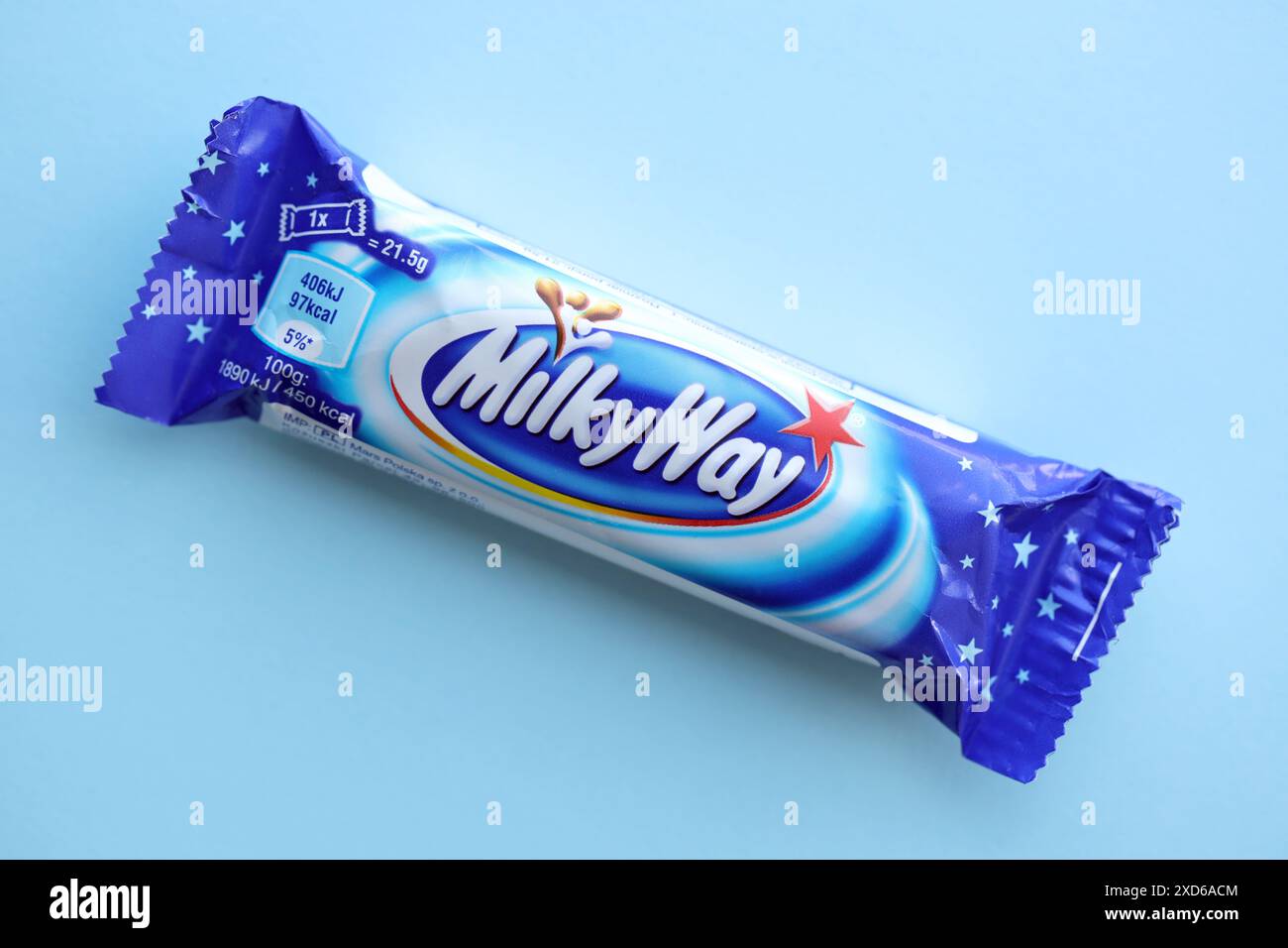 KYIV, UKRAINE - APRIL 20, 2024 Milky Way or MilkyWay small chocolate ...