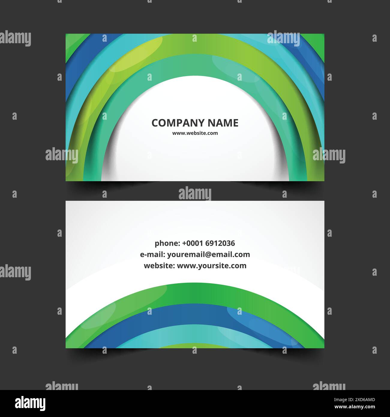 colorful visiting card vector design illustration Stock Vector Image ...