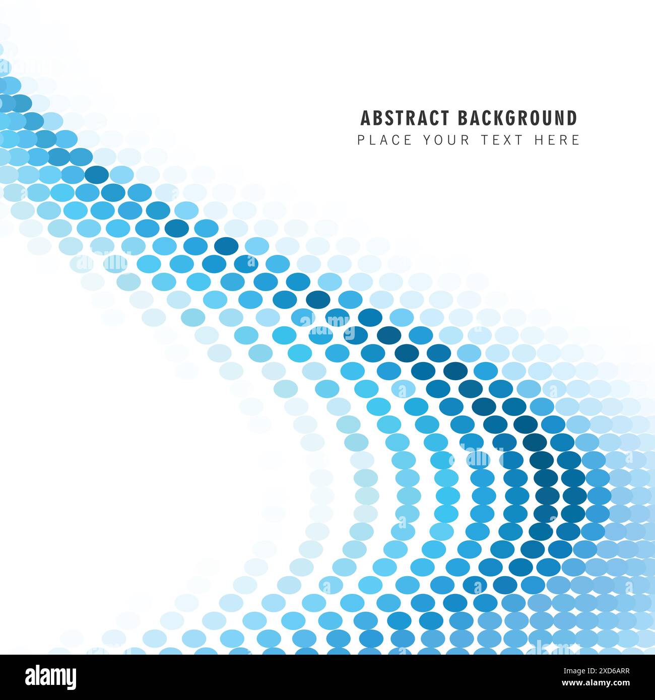 blue dots wave background vector design illustration Stock Vector Image ...