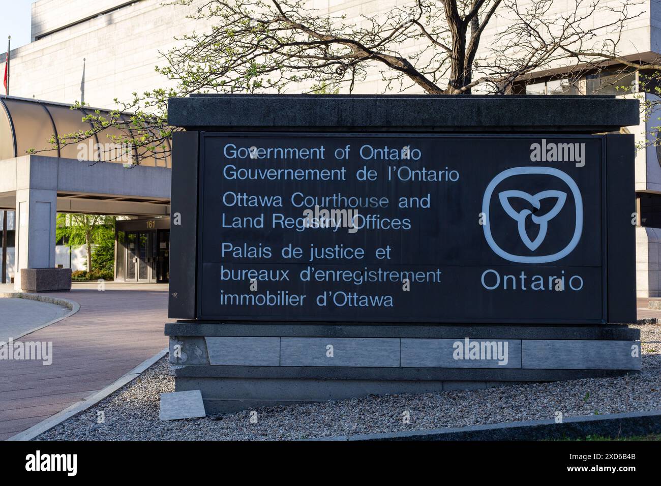 Ottawa, Canada - May 16, 2024: Government of Ontario, Ottawa Courthouse ...