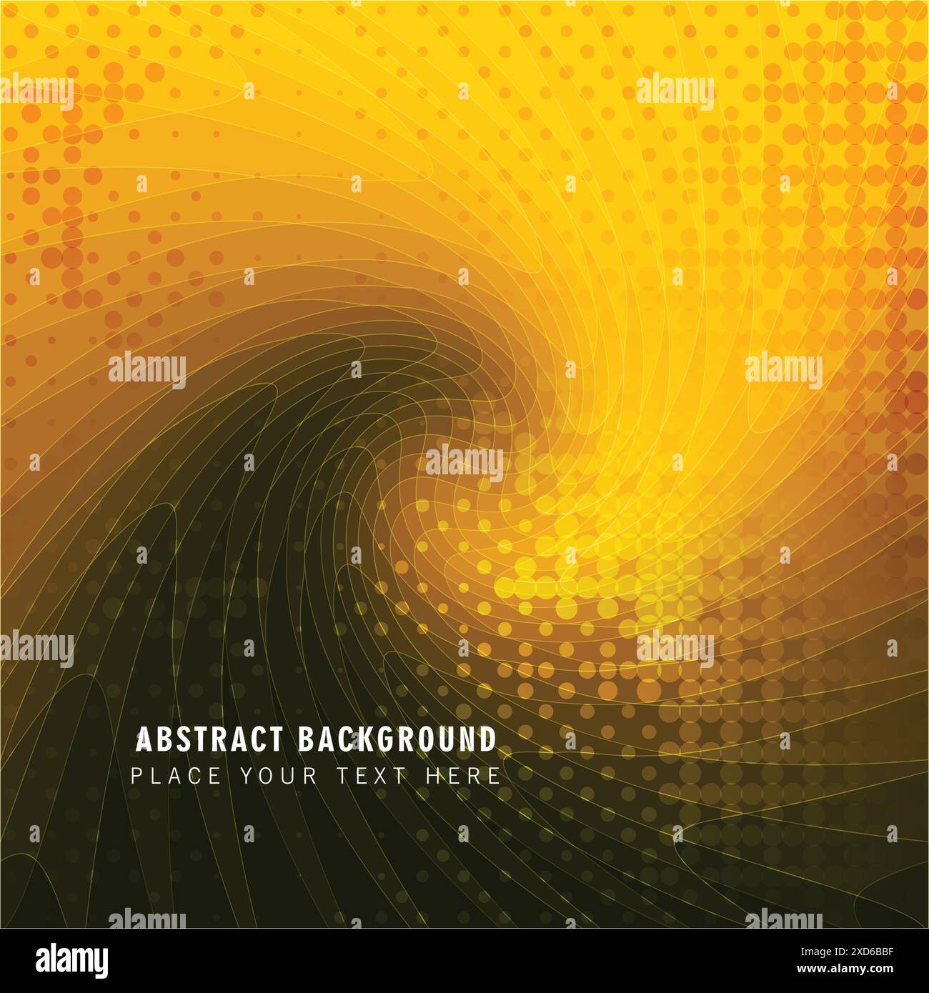 abstract yellow background with swirl Stock Vector Image & Art - Alamy