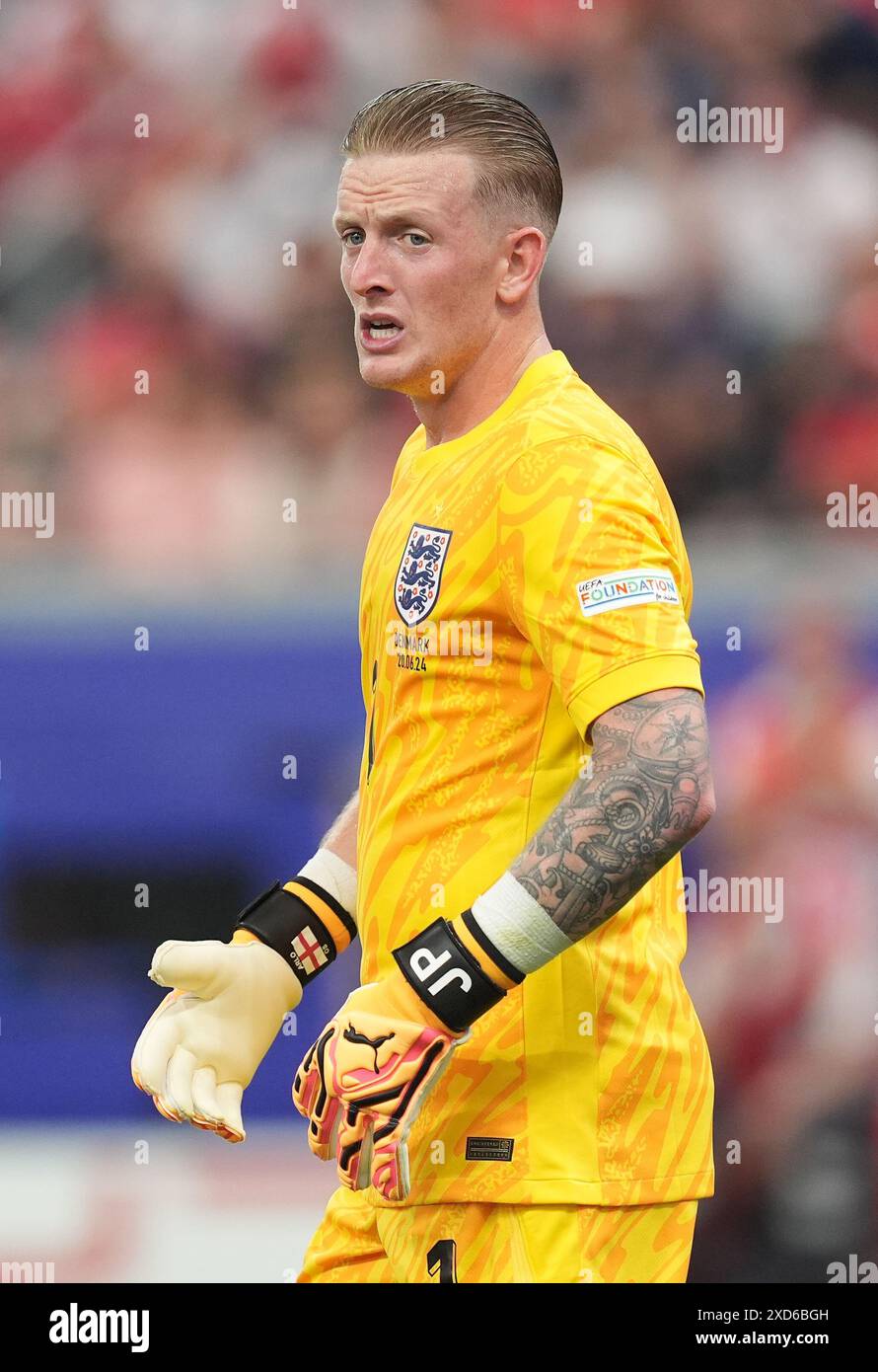 England goalkeeper Jordan Pickford during the UEFA Euro 2024 match at ...