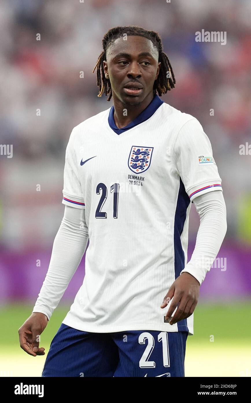 England’s Eberechi Eze during the UEFA Euro 2024 match at the Frankfurt ...