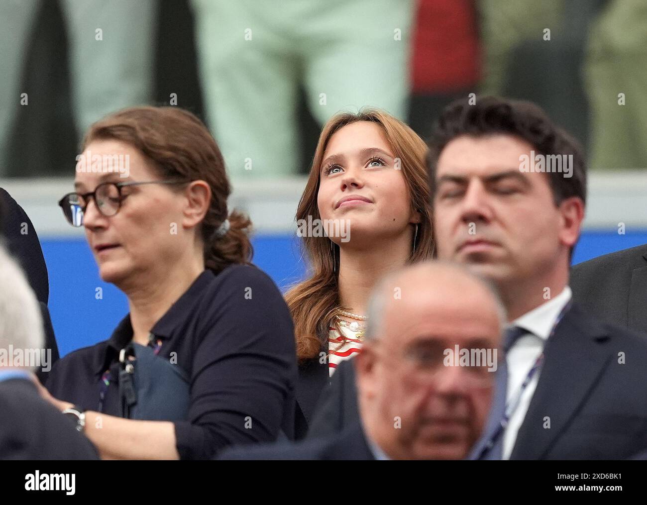 Princess Josephine of Denmark during the UEFA Euro 2024 match at the ...