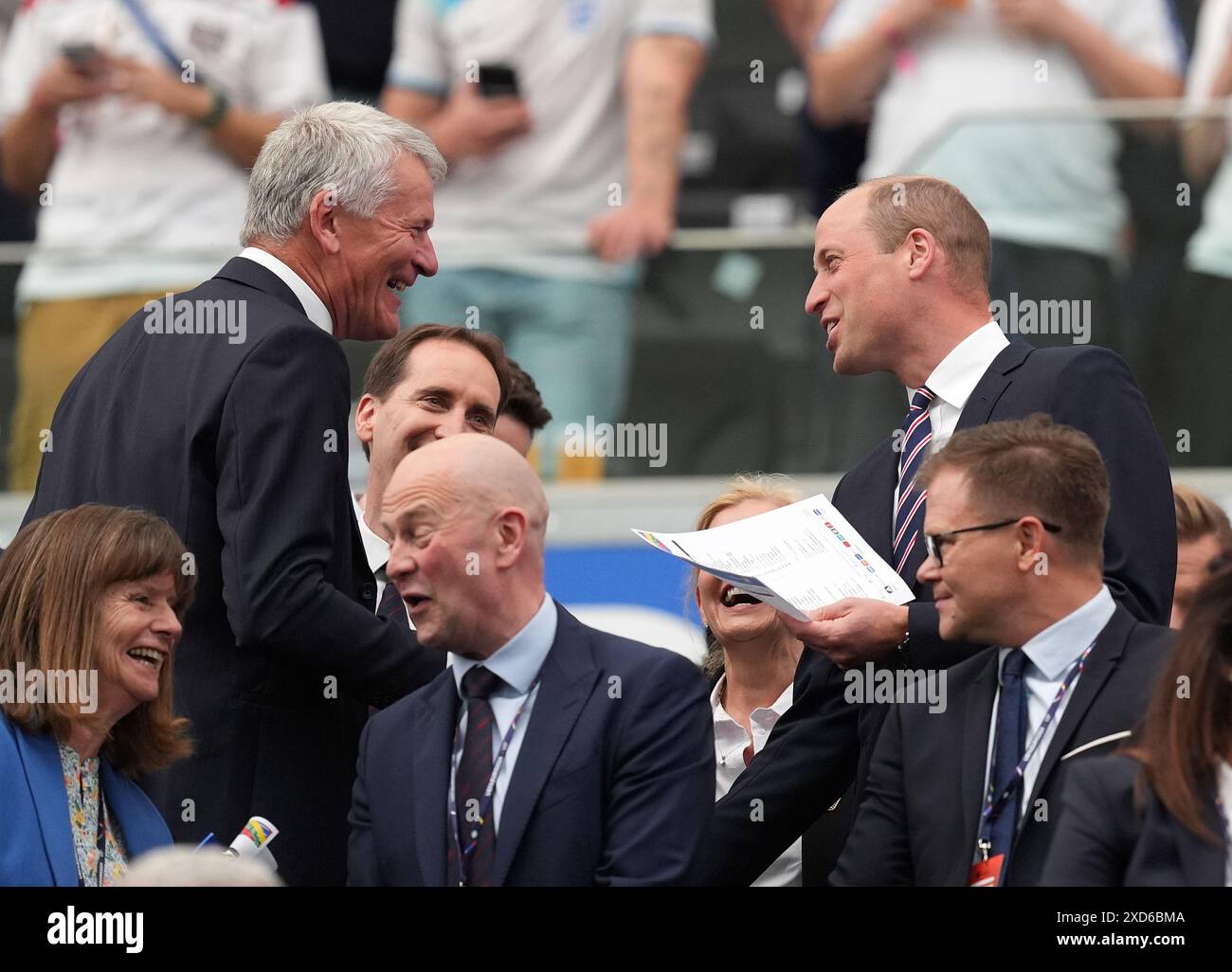 The Prince of Wales (right) with David Gill (left) during the UEFA Euro ...