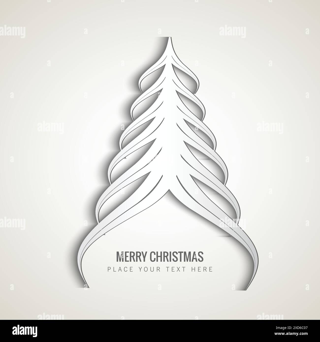 white abstract christmas tree vector design illustration Stock Vector ...