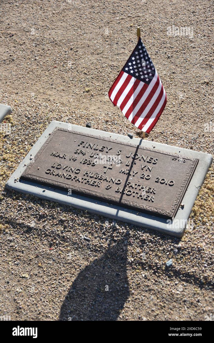 Phoenix, AZ., U.S.A. May 27, 2034. National Memorial Cemetery. United ...