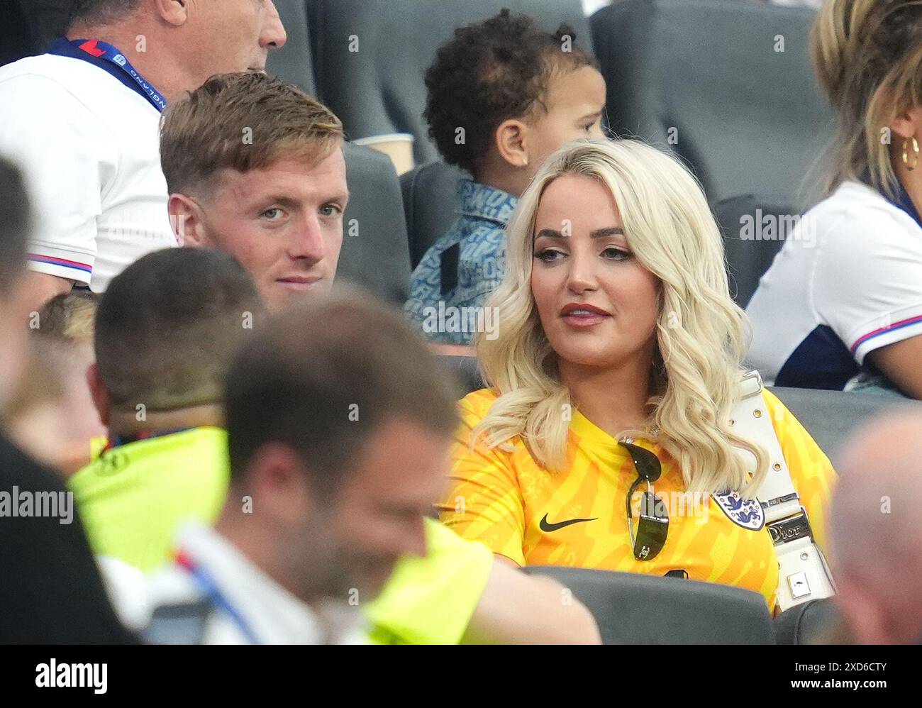 England goalkeeper Jordan Pickford with wife Megan Davison after the ...