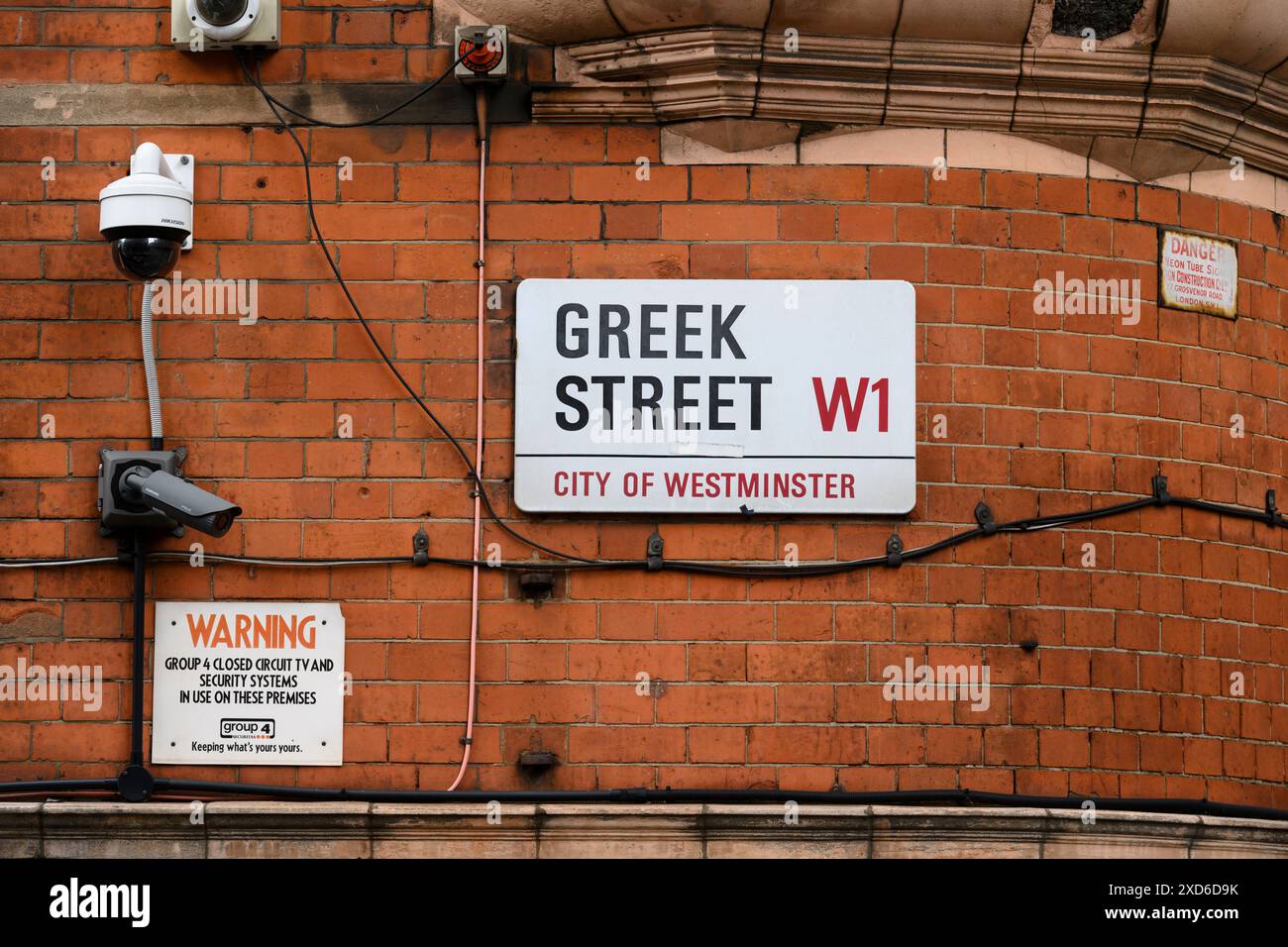 Greek Street, street sign, London, UK. 16 Jun 2024 Stock Photo - Alamy