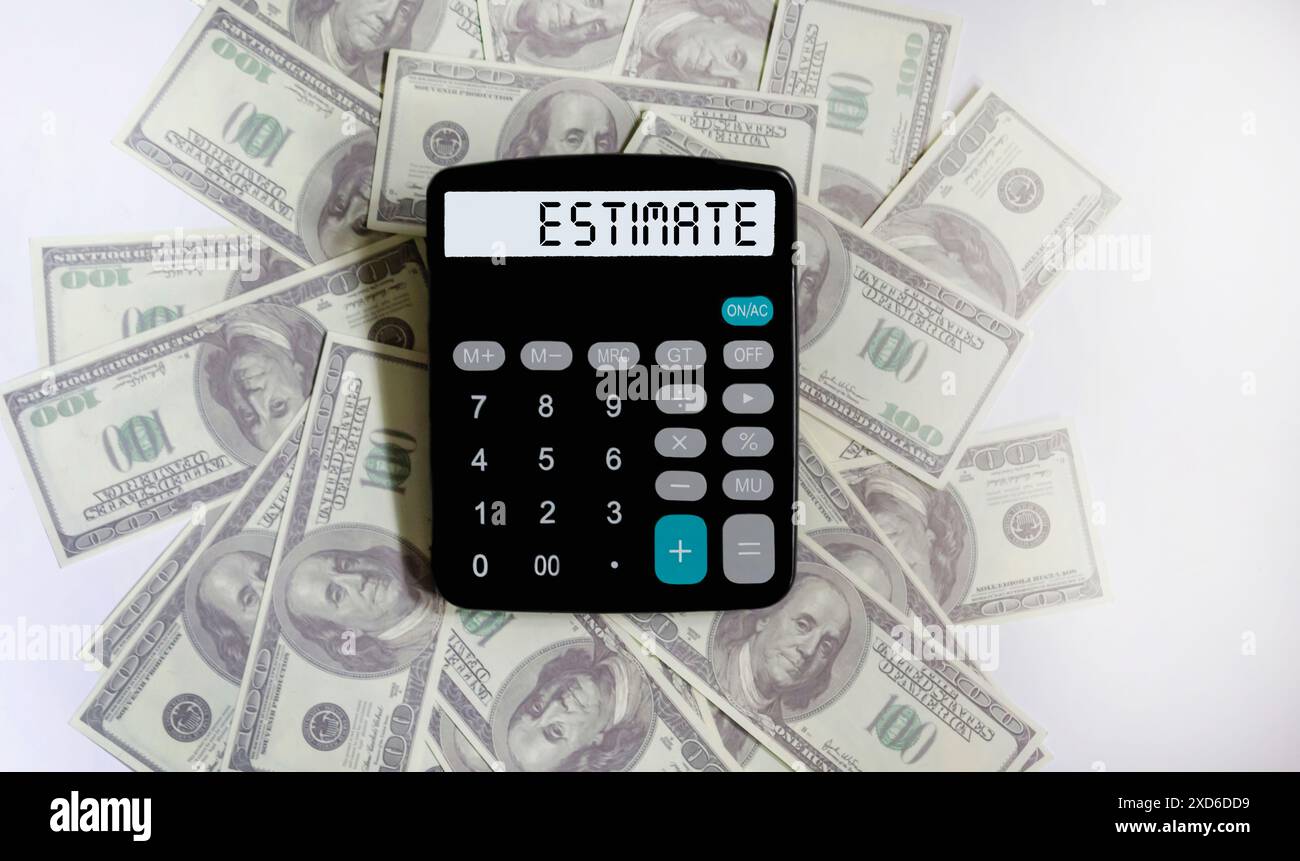 Project cost estimation calculate hi-res stock photography and images ...