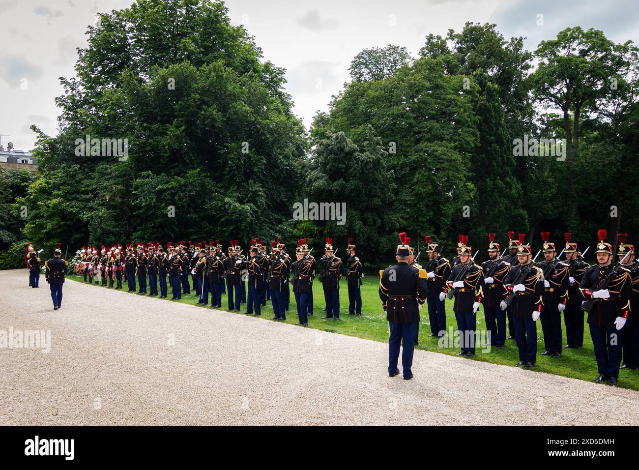 Paris, France. 20th June, 2024. Formation of the French Republican ...