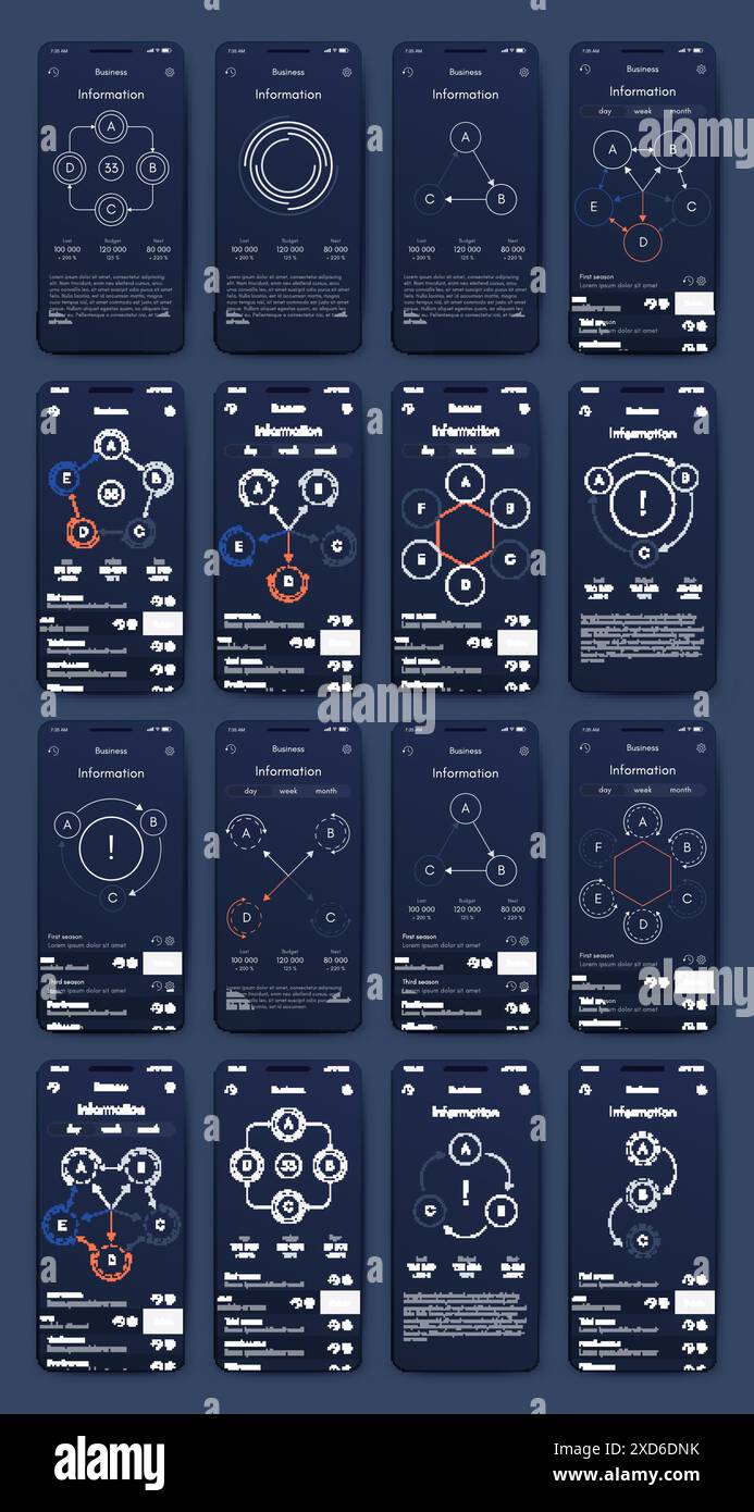 Vector graphics infographics with mobile phone. Template for creating ...