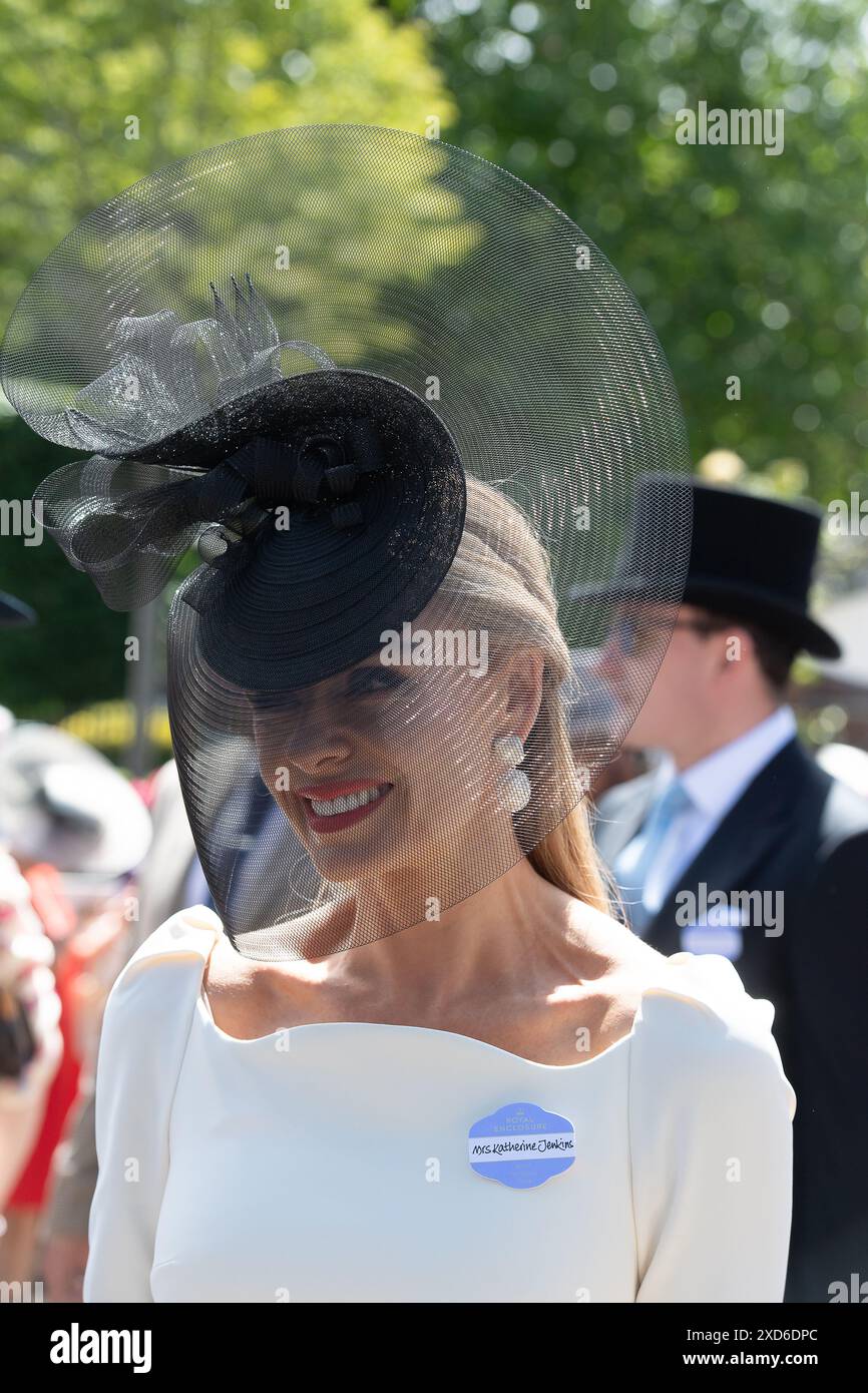 Ascot, UK. 20th June, 2024. Singer Katherine Jenkins arrives on Royal ...