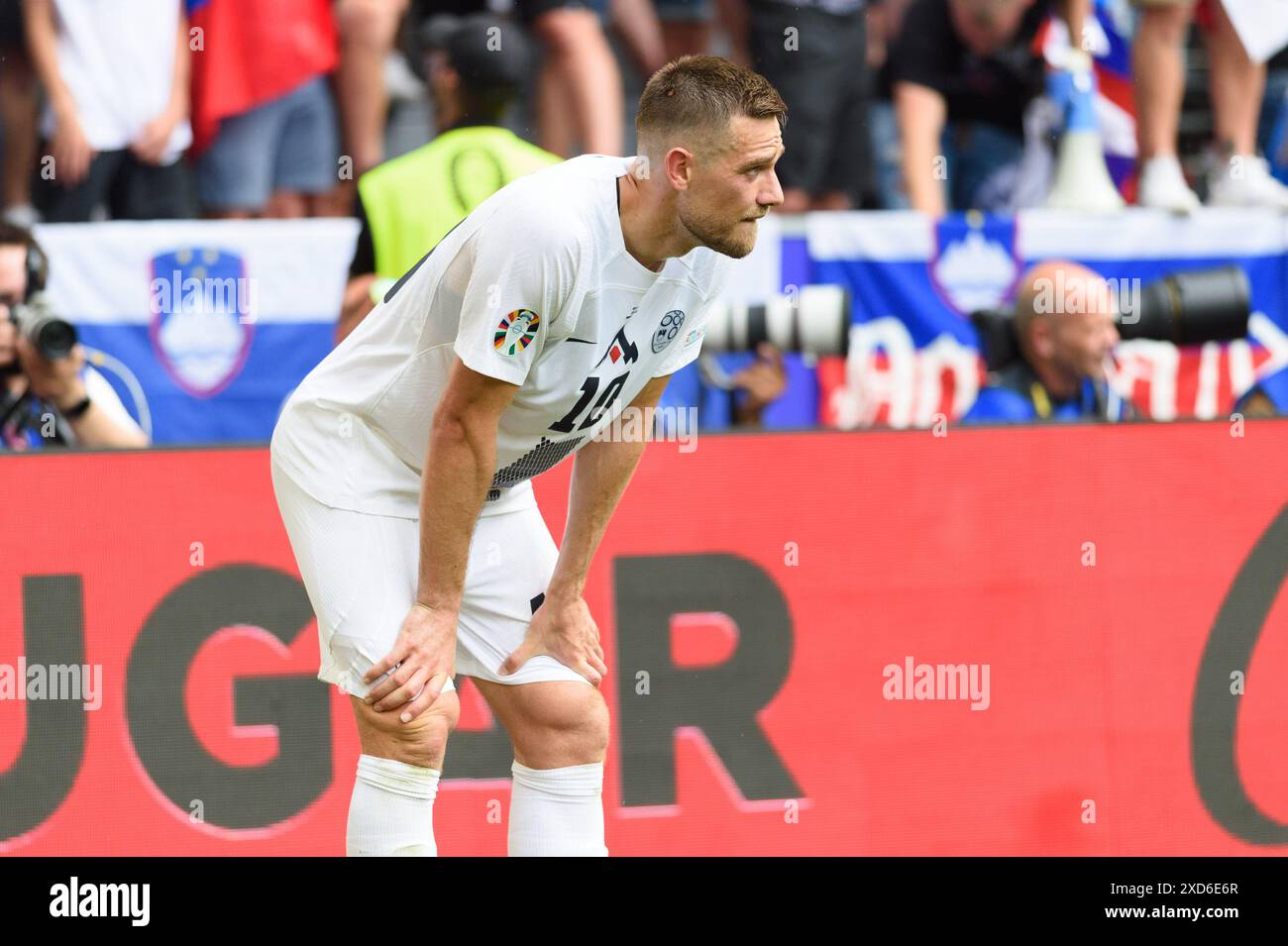 Munich, Germany, June 20th 2024: Timi Elsnik (10 Slovenia) during the ...