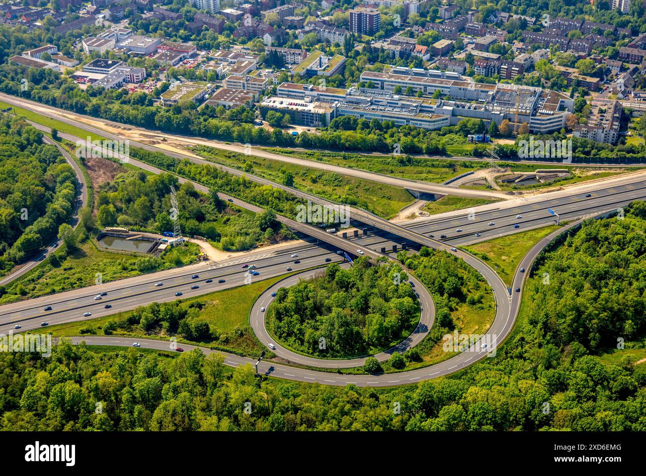 Dusseldorf sud freeway triangle hi-res stock photography and images - Alamy