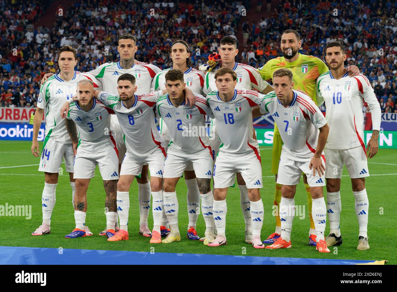 Italy team line up during UEFA Euro 2024 - Spain vs Italy, UEFA ...