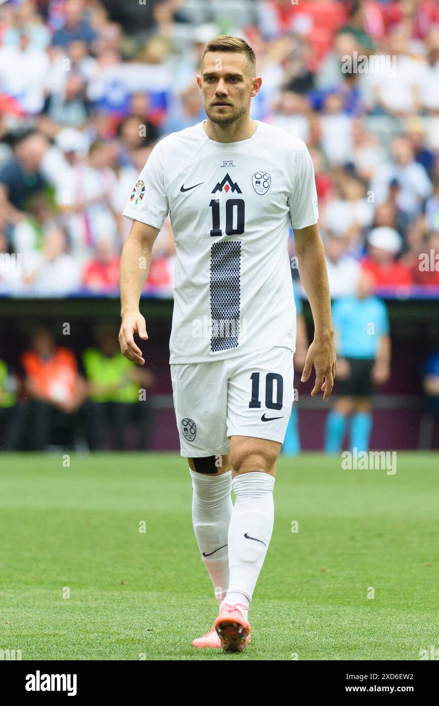 Munich, Germany, June 20th 2024: Timi Elsnik (10 Slovenia) during the ...