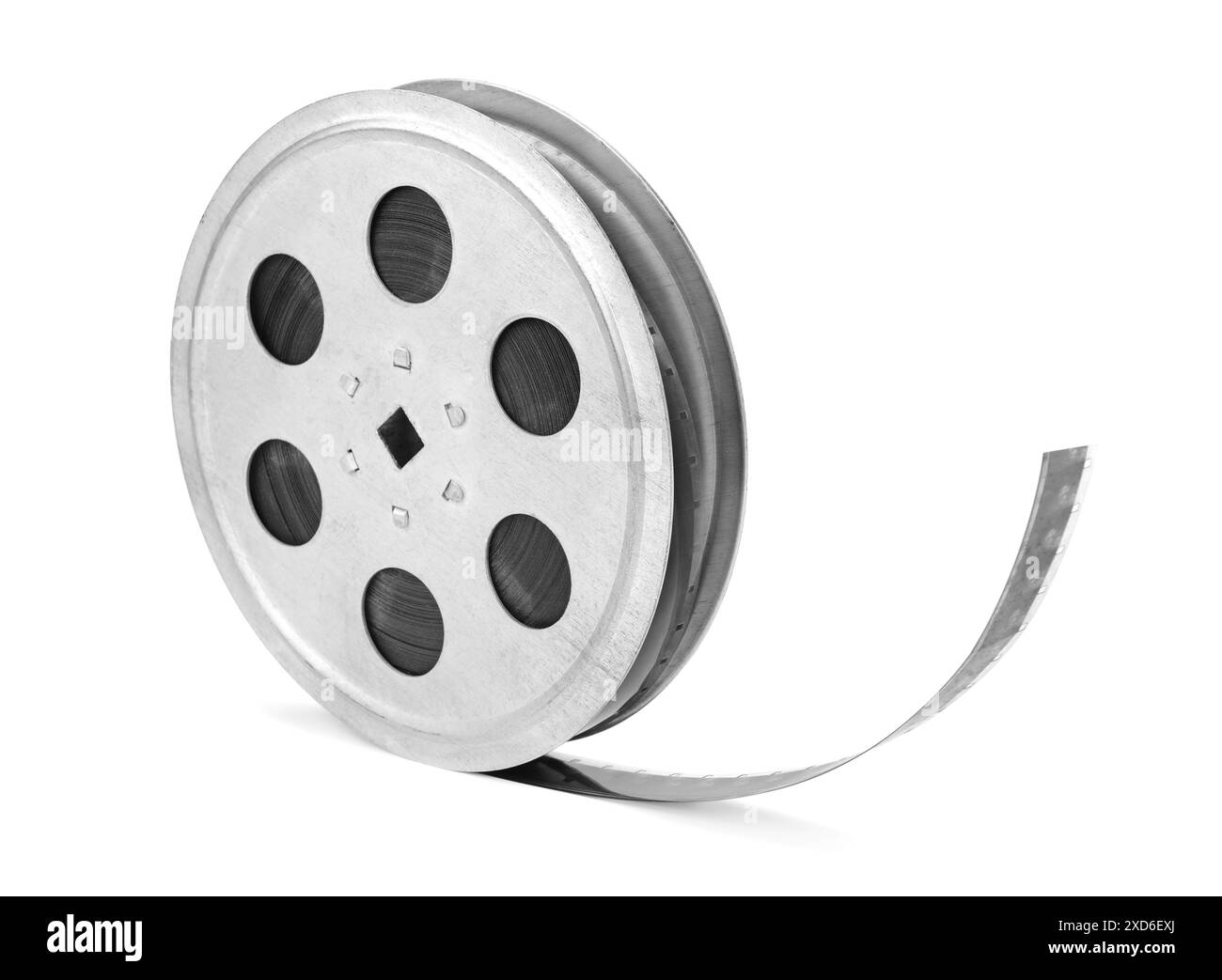 Old film strip isolated on white background Stock Photo - Alamy