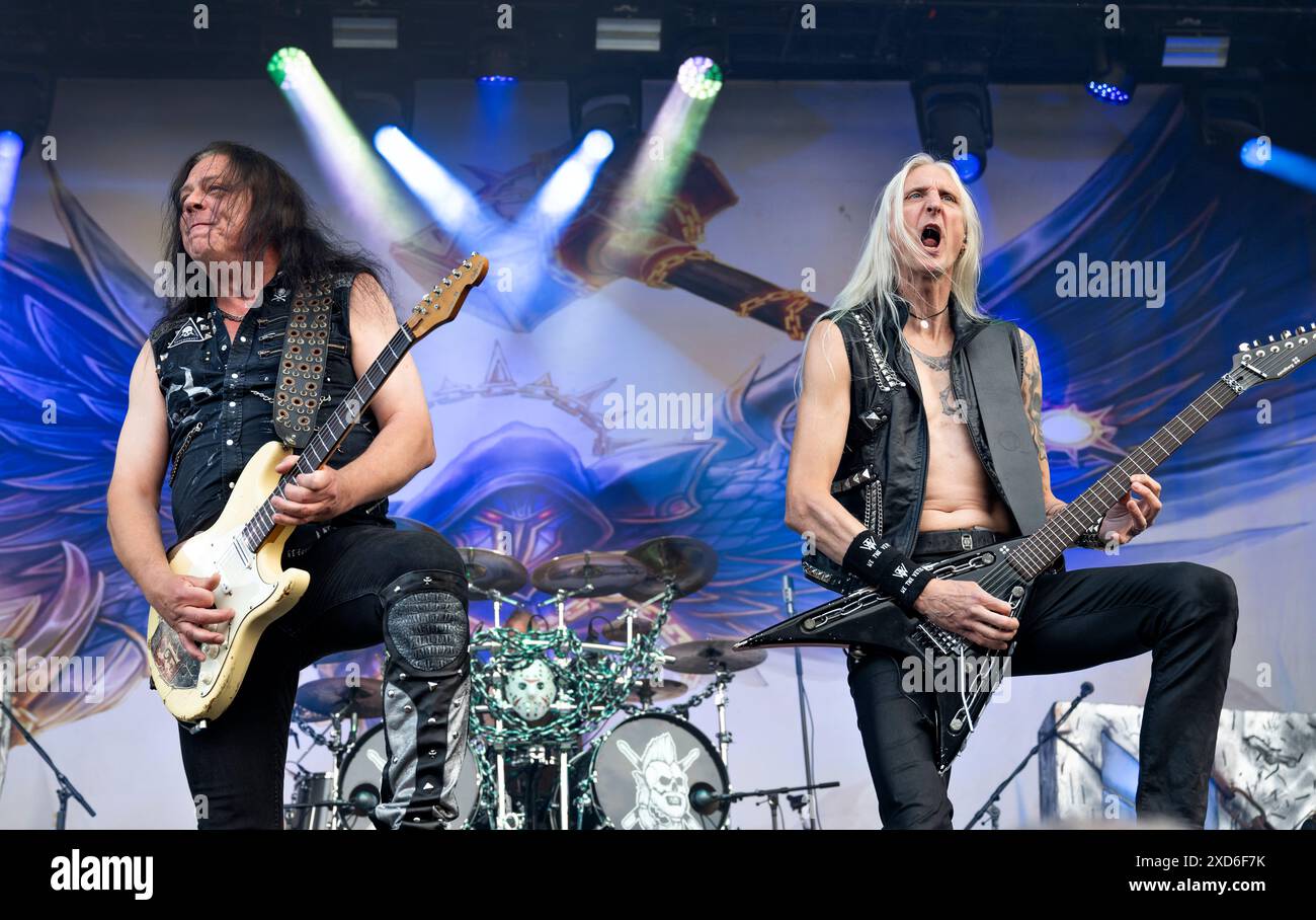 Copenhagen, Denmark. 20th June, 2024. Swedish Hammerfall on the Hades ...