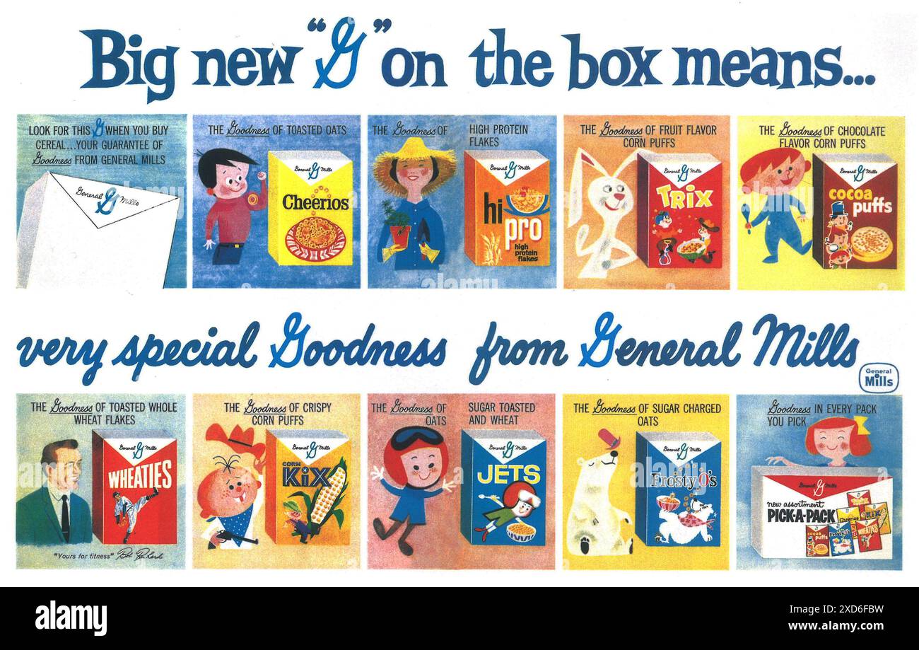 1960 General Mills ad Stock Photo - Alamy