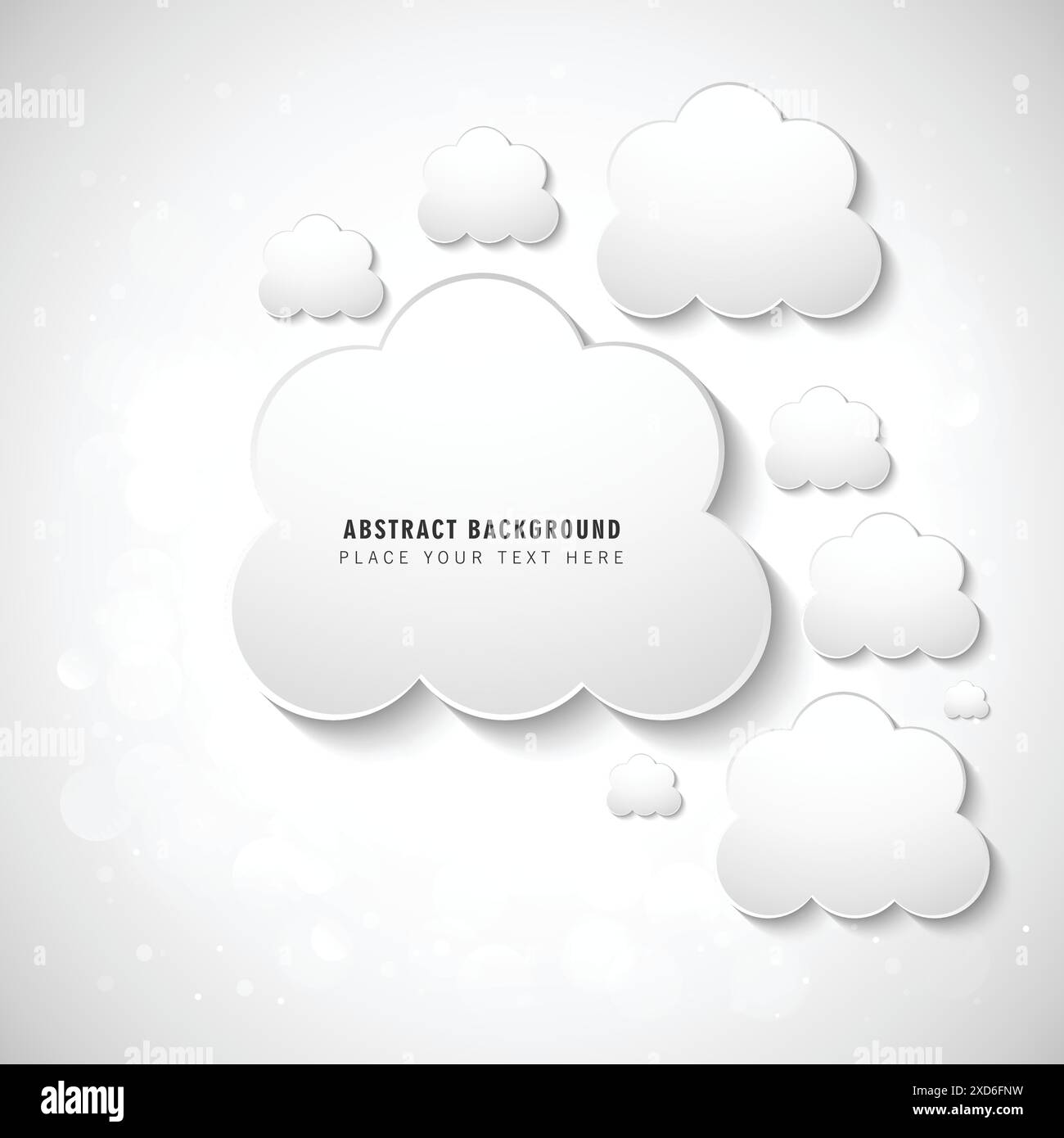 abstract background with clouds vector design illustration Stock Vector ...