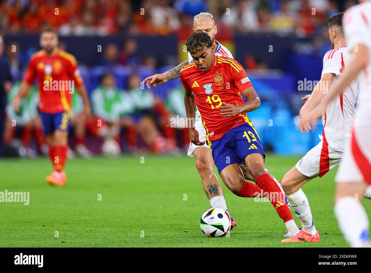 Gelsenkirchen, Niemcy. 20th June, 2024. 2024.06.20 Gelsenkirchen Pilka ...