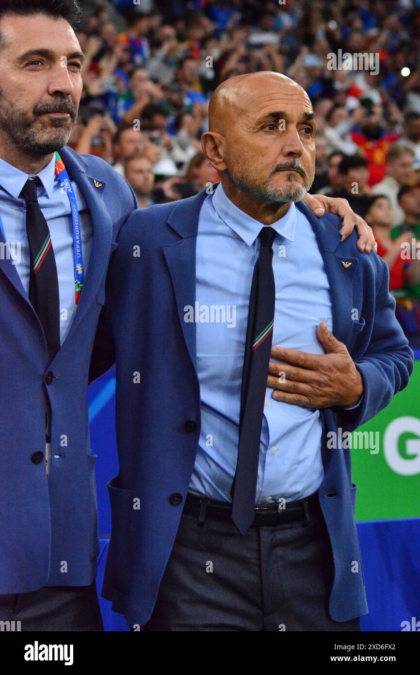 luciano Spalletti and Gianluigi Buffon ( Italy) during UEFA Euro 2024 ...