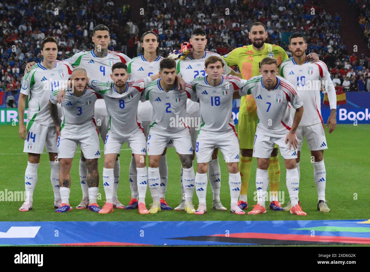 Italy line up during UEFA Euro 2024 - Spain vs Italy, UEFA European ...